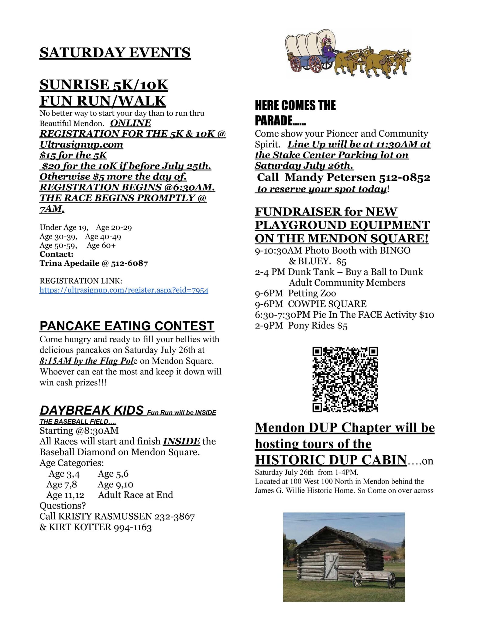 Pioneer Day – Mendon City