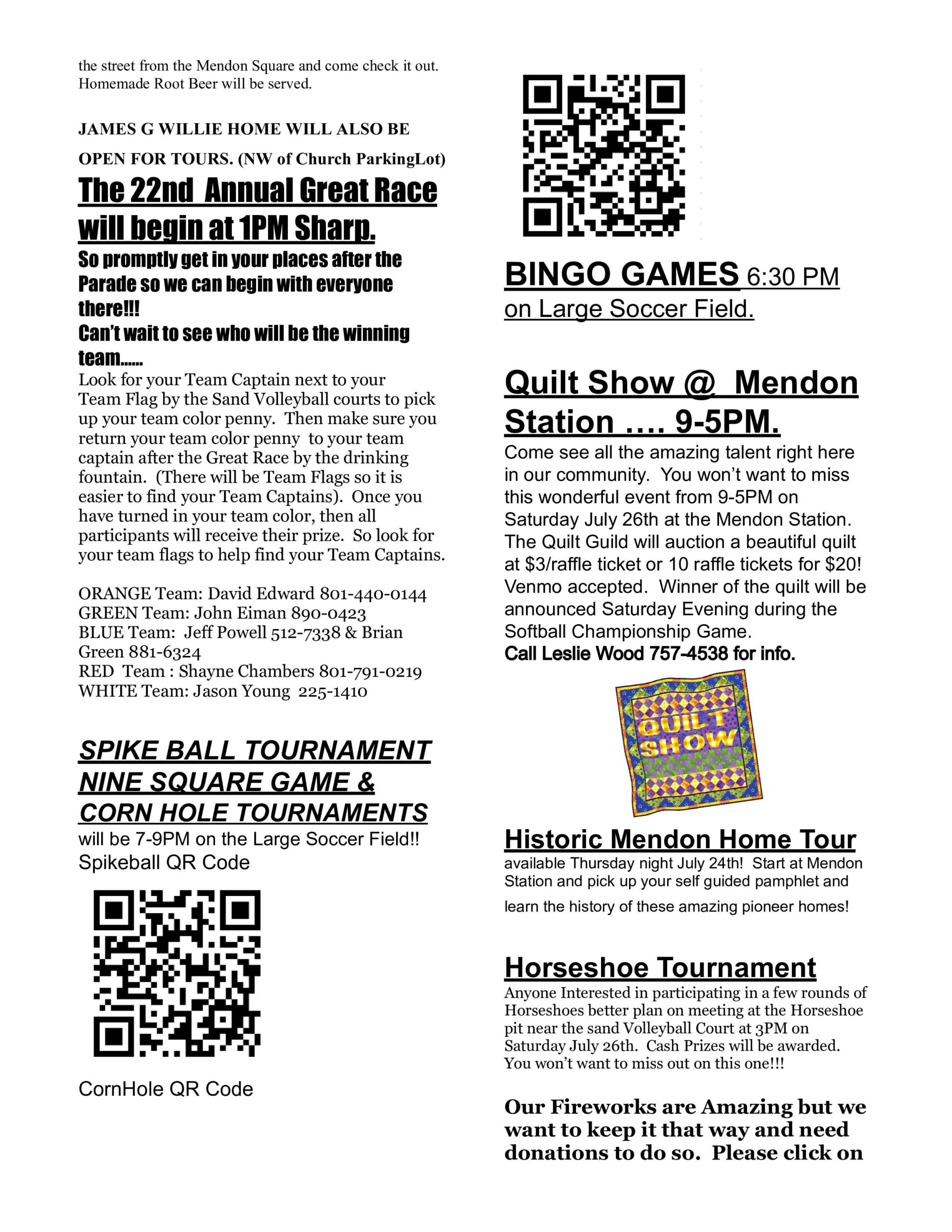 Pioneer Day – Mendon City